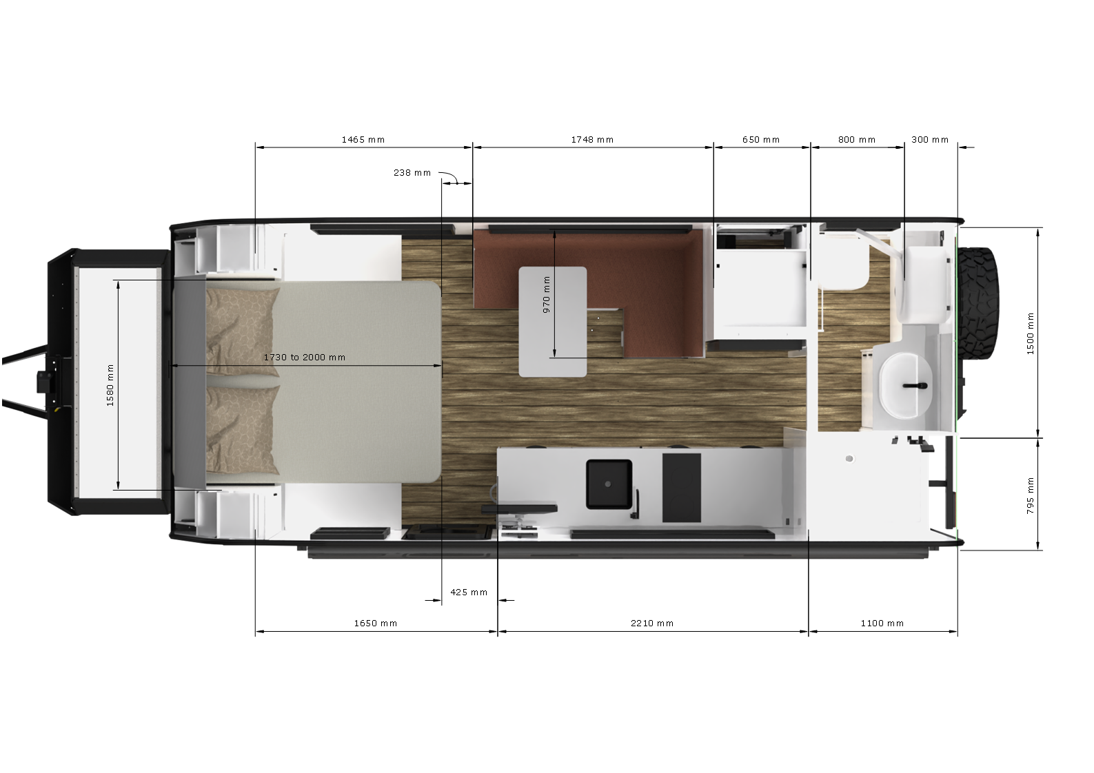 19ft Off Road Caravan - Peregrine